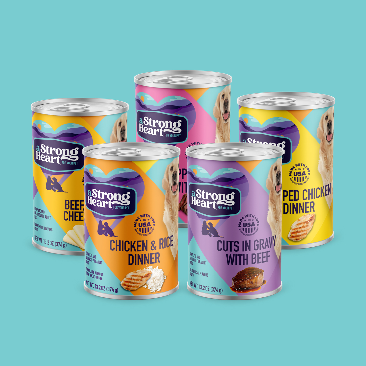 Wet Dog Food 13.2oz Cans – A Strong Heart