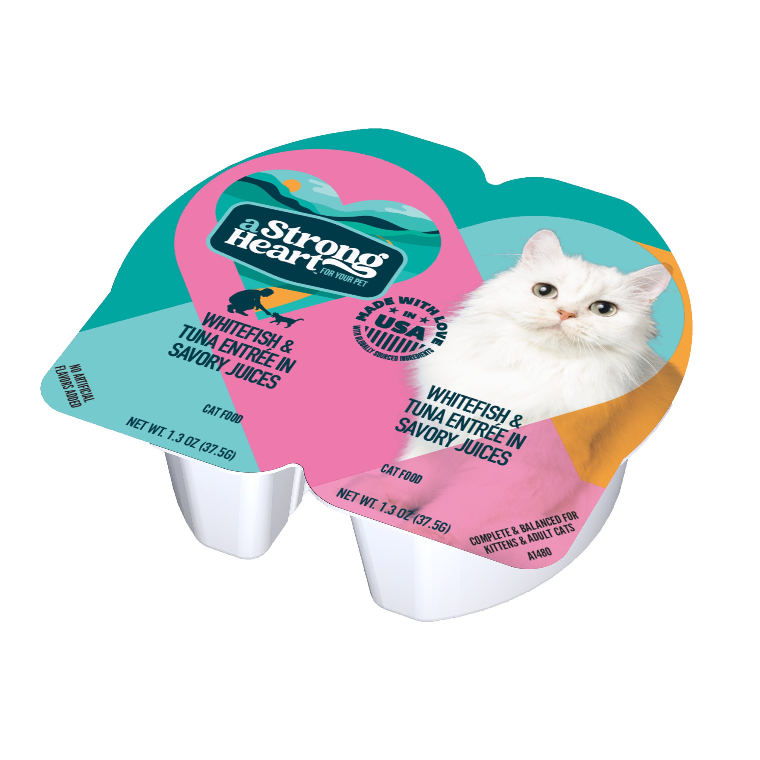 A Strong Heart - 2.6oz Split Cup - Whitefish & Tuna Entrée in Savory J